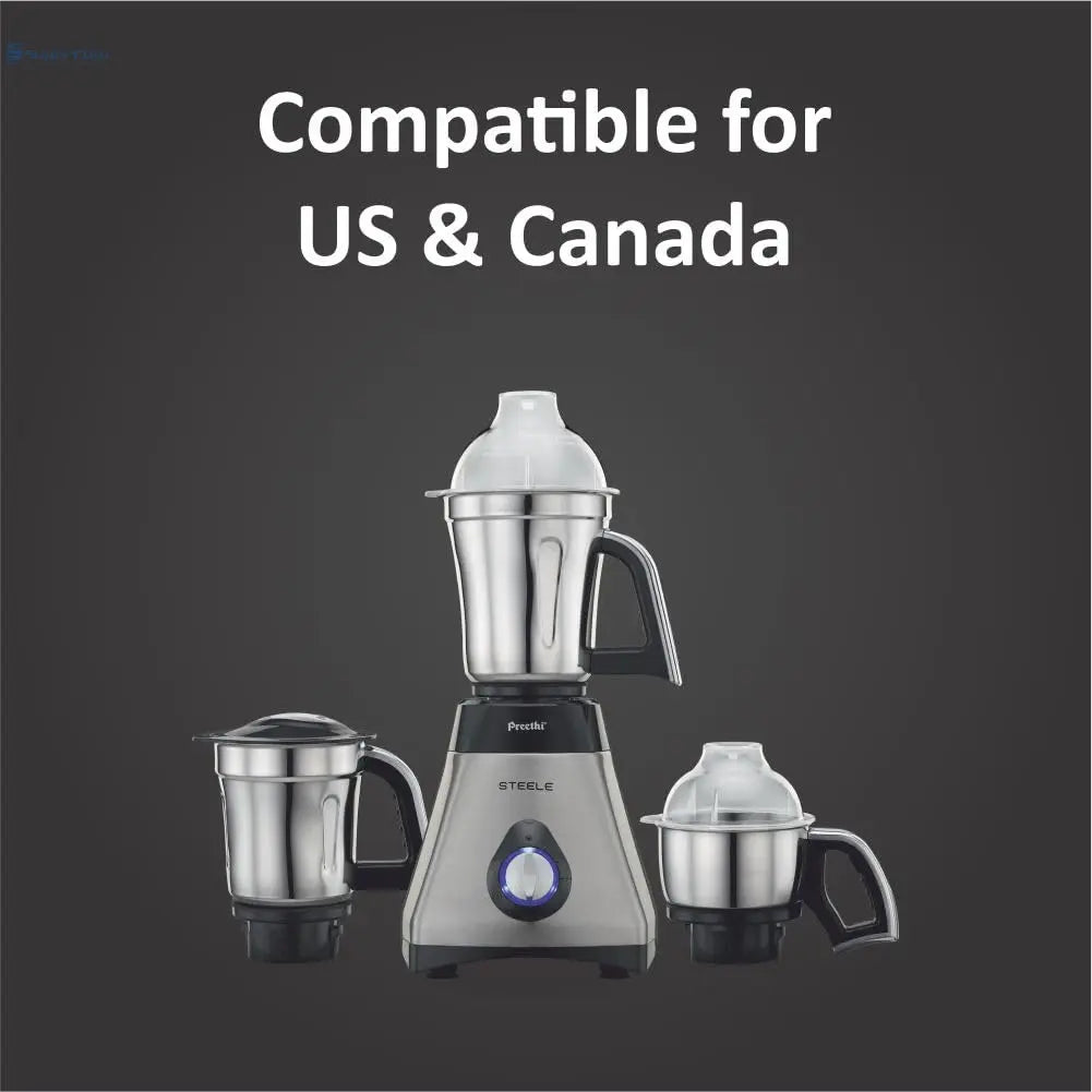 Preethi Steele Mixer Grinder 110V – USA & Canada Use – SuperCom Online ...