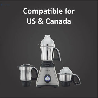 Preethi Steele Mixer Grinder 110V – USA & Canada Use – SuperCom Online ...
